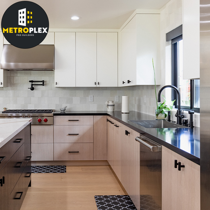 Modern Kitchen Livable View - Metroplex Pro Builders